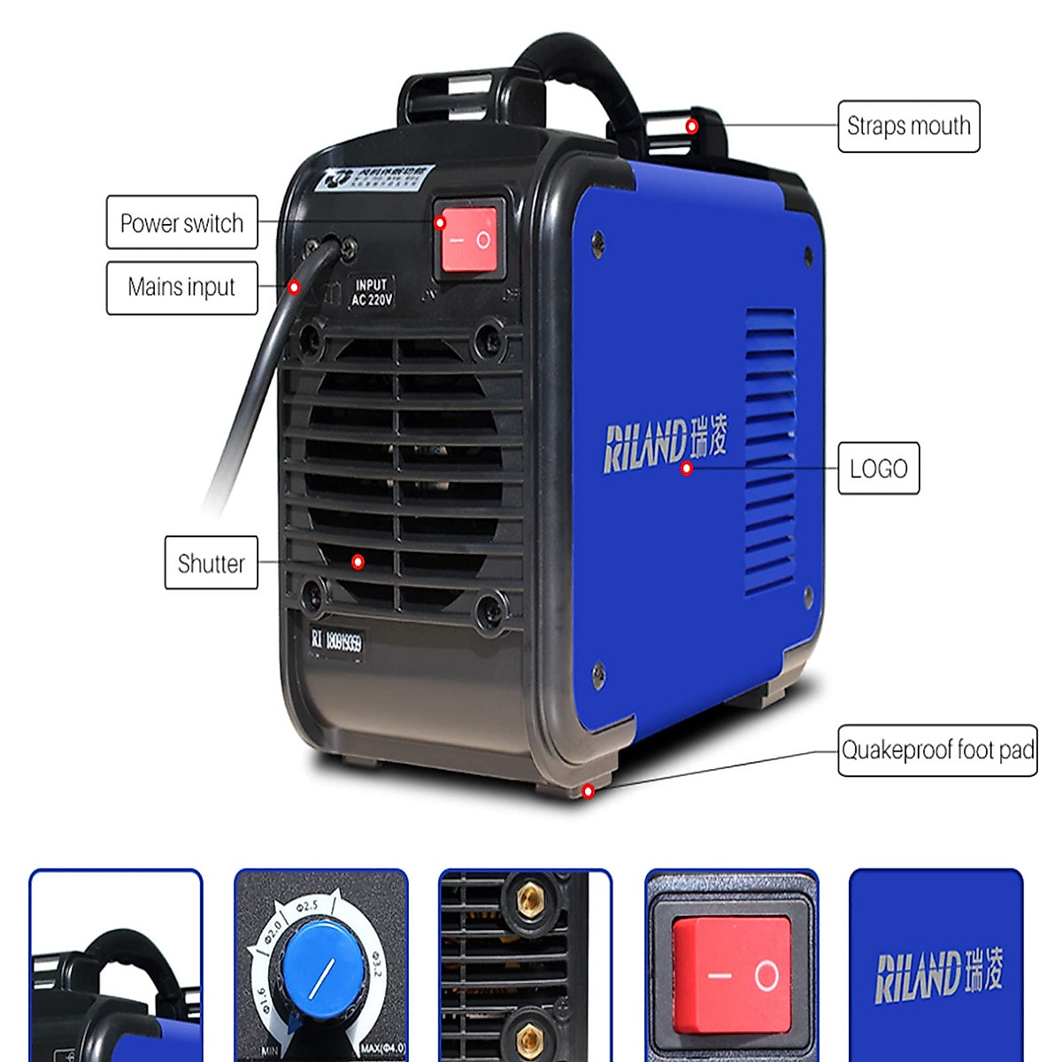Electric Welding Tools ARC 200GE Inverter ARC Welder IGBT MMA ARC Welding Machine For Home Beginner Car Repair and Welding