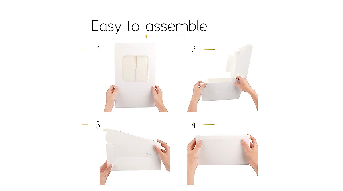 BELMAKS 10 Inch Cake Box Set for Perfect Gift Wrapping