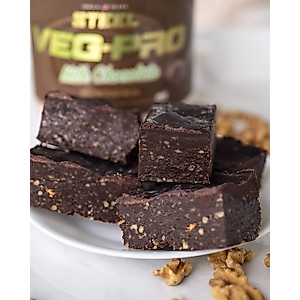 Steel Supplements Veg-PRO | Vegan Protein Powder, Milk Chocolate | 25 Servings (1.65lbs) | Organic Protein Powder with BCAA Amino Acid | Gluten Free | Non Dairy | Low Carb Formula