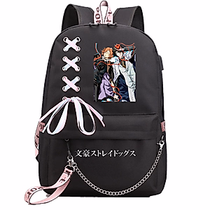 ISaikoy Anime Bungo Stray Dogs Backpack Shoulder Bag Bookbag School Bag Daypack Color20
