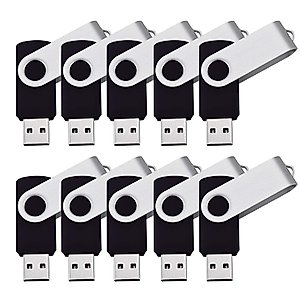Flash Drive Bulk USB Drives 20pcs 128MB USB Flash Drives Flash Drive Thumb Drive Bulk Flash Drives Swivel USB 2.0 (128MB, 20PCS, Black) (128MB*20pcs)