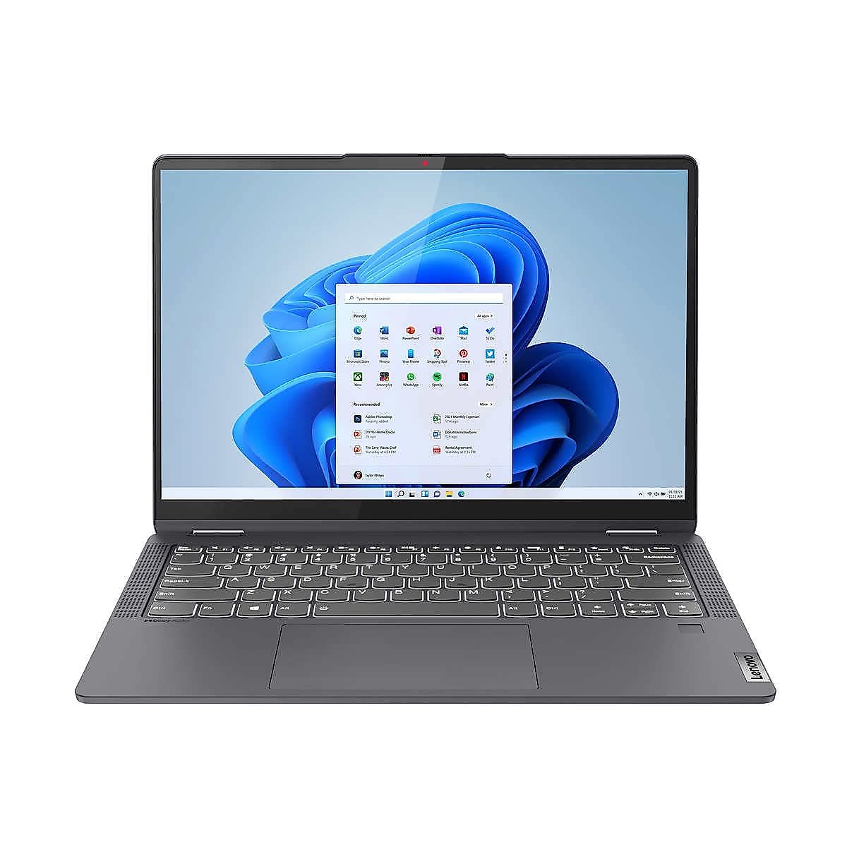 Lenovo IdeaPad Flex 5 2-in-1 Laptop, AMD 8-Core Ryzen 7 5700U, 14" 2.2K IPS Touchscreen, AMD Radeon Graphics, 16GB LPDDR4 4TB SSD, Backlit Keyboard, Fingerprint, Wi-Fi 6, Win11 Home