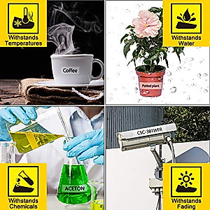 GREENCYCLE Extra Strength Adhesive Black on Clear Label Tape Compatible for Brother TZE-S121 TZeS121 AZES121 3/8" 0.35 Inch 9mm for PT-E550W PT2430PC 1890C PT-D210 300BT PT-1010 PTH100 D200-3 Pack