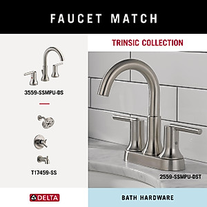 DELTA FAUCET 75935-SS Trinsic Wall Mounted Single Towel Hook in Brilliance Stainless Steel