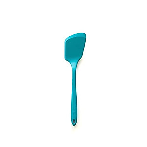 GIR: Get It Right Premium Silicone Spatula Turner - Non-Stick Heat Resistant Flip Spatula for Pancakes, Eggs, Cooking, Baking, and Mixing | Mini - 11 IN, Teal