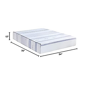 Vibe Gel Memory Foam 12-Inch Mattress | CertiPUR-US Certified | Bed-in-a-Box, Full