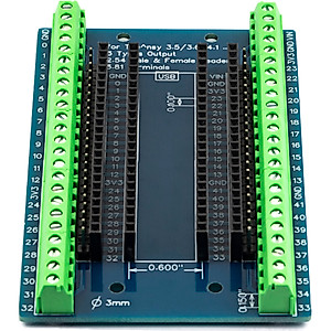 for Teensy 3.5/3.6/4.1 Module Breakout Board 48 Pin 3.81mm / 0.15" Screw Terminal Expansion Board 3 Types Output for Arduino