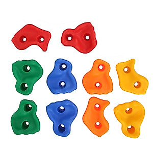 LIULDASHUN Colorful S Rock Climbing Wall Holds Set, Practical Playground Equipment Accessory for Active Outdoor Play, S Rock Climbing Wall Holds Set
