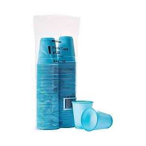 McKesson Disposable Plastic Cups, Drinking Cups, Polypropylene, Blue, 5 oz, 2500 Count
