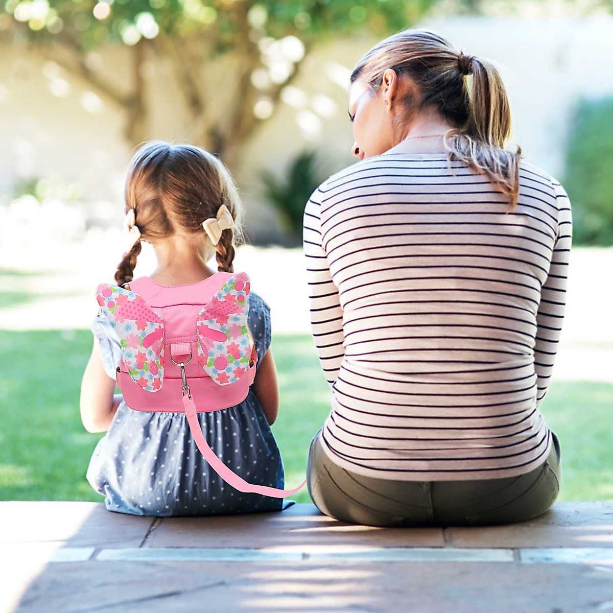 BESPORTBLE 1 Set of Kids Safety Harness Leash Toddler Leash Walking Harness Wristband Assistant Strap Back Belts for Girls (Pink) Toddler Harness with Leash