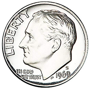 1969 S Proof Roosevelt Dime Choice Uncirculated US Mint