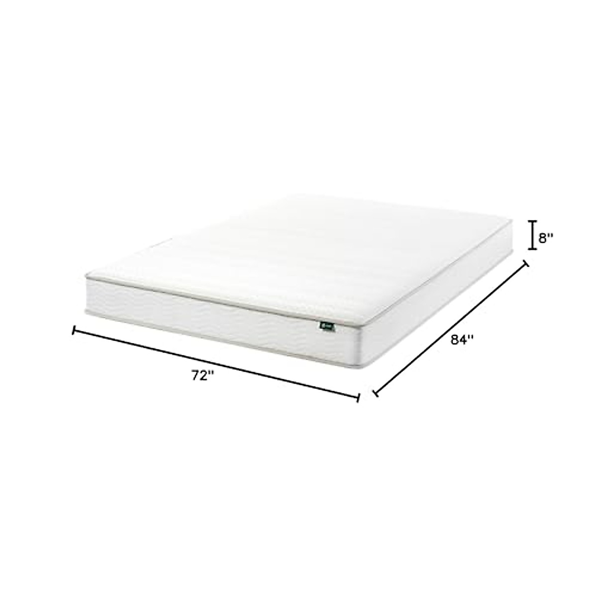 ZINUS 8 Inch Foam and Spring Hybrid Mattress [New Version], California King, Fiberglass Free, Medium Firmness, Durable Support, Certified Safe Foams & Fabric, Mattress in A Box