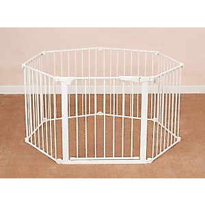 KidCo G3000 Auto Close Configure Gate w/ 30" Door - Wide Area Baby Gate Enclosure (White)