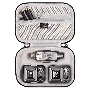 Aproca Hard Travel Storage Case, for Xvive U4R2 Wireless in-Ear Monitor System Transmitter and 2 Receiver