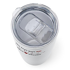 CafePress Open Heart Warrior Stainless Steel Travel Mug 20 oz. Insulated Stainless Steel Coffee Tumbler
