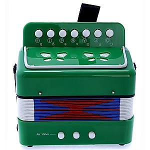 D'Luca G105-GR Child Button Accordion, Green