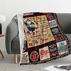 Nurse Gifts for Women, NICU Nurse Gifts, RN Gifts for Nurses Women New Nurses Nursing Students, Labor and Delivery Nurse Gifts, Nurse Appreciation Graduation Retirement Gift Throw Blanket 60" x 50"