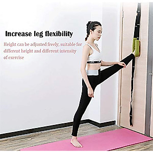 Back bend Assist Trainer - Improve Back and Waist Flexibility, Door Flexibility Stretching Strap, Home equipment for Ballet, Dance, Yoga, Gymnastics, Cheerleading, Splits (rose)