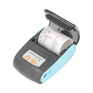 Mini Pocket Printer, Bluetooth Thermal Receipt Printer for iOS Android and Windows, 58mm Portable Small POS Bill Printer for Restaurant Sales Retail (Without