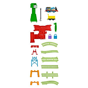 Thomas & Friends Trackmaster Hyper Glow Night Delivery Track Set with Hyper Glow Thomas Motorized Train Engine