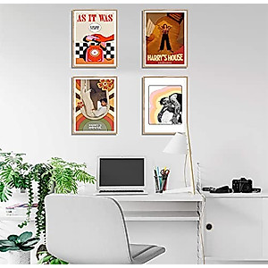 WUDJXG Harry Styles Album Cover Poster HL As It Was Music Posters Aesthetic Decor HD Print Room Pictures Canvas Wall Art 4 Sheet 8x10 inch Unframed