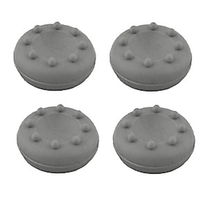 4 x Silicone Analog Joystick Thumbstcks Thumb Stick Grips Caps Cover for PS4 PS3 Xbox One Xbox 360 PS2 Controllers (Grey)