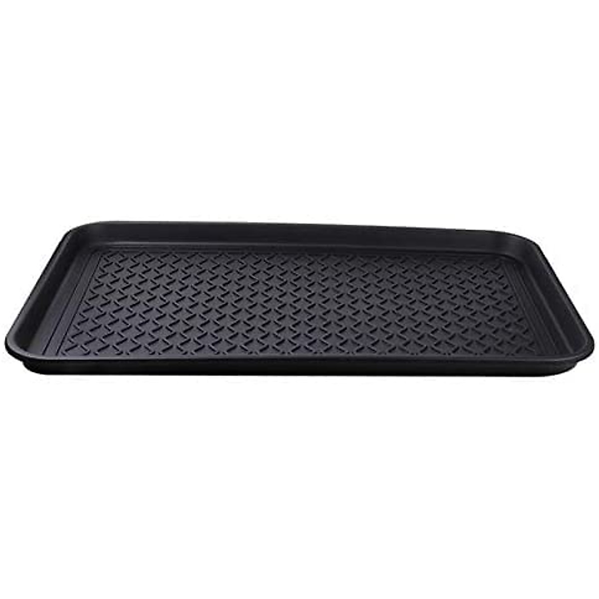 Zenn (1 Pack) Multi-Purpose Durable Black Tray 30" x 15" x 1.2", Indoor & Outdoor Shoe & Boot Tray, Drying Tray, Dog Water Mat, Litter Box Mat