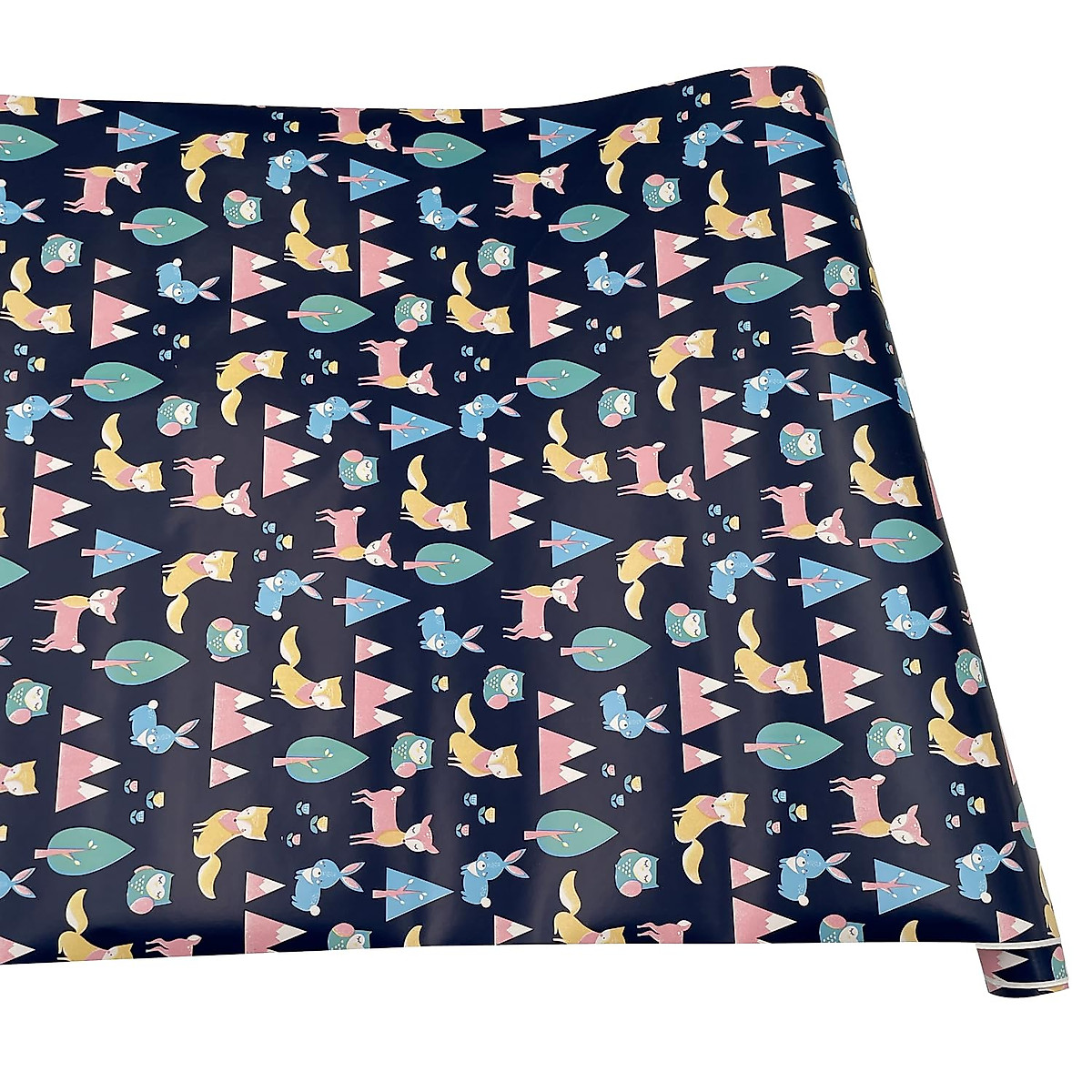 Yifely Fox Shelf Liner Peel & Stick Rabbit Shelving Paper Decor Kids Study Desk Game Table 17.8 Inch by 9.8 Feet