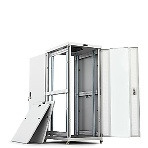 42U Server Rack Cabinet Gray 35" Deep IT Data Network Enclosure/Free Accessories !!!