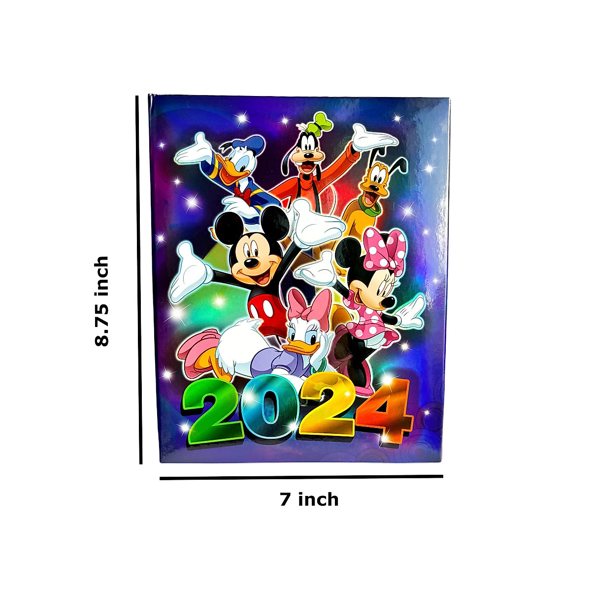 Mickey Mouse and Gang 2024 Photo Album 4"X 6" Holds 200 Photos.