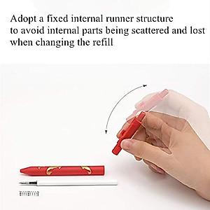 Cute Refillable Ballpoint Pens Black Ink for Journaling Writing Quick Dry Gel Ink Pens 0.5mm Assorted Patterns for Girls Women (Koi 5 PCS)