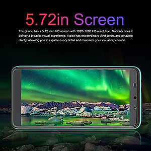 Rino 3 Pro 5.72in Smartphone 4GB RAM32GB ROM for 11, Front 2MP Rear 5MP Cell Phone Support 2.4G 5G Dual WiFi 4800mAh Battery 100‑240V (Green)