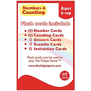 The Fidget Game Numbers and Counting 1-20 - Preschool Learning Activities - Flashcards for Toddlers 2-4 Years Old