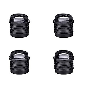 DNHCLL 4 PCS Thread Boat Stopper for Kayak Canoe Marine Replacement Accessory, Rubber Kayak Scupper Plug Kit Drain Holes Plugs