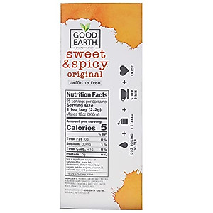 Good Earth Sweet & Spicy Flavored 25 Tea Bags 4 Pack Herbal Teas