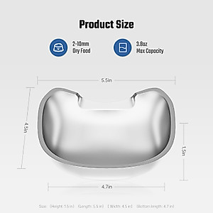 IMIPAW Stainless Steel Cat Bowls: Suitable for Automatic Pet Feeder Cat Whisker Fatigue Relief Friendly Shape and Easy to Clean