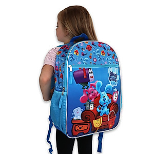 Nickelodeon Blue's Clues & You Boys Girls 16" Backpack 5 piece School Set (One Size, Blue)