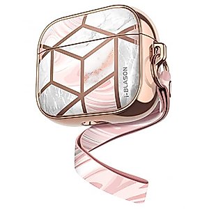 i-Blason Cosmo Series Case Designed for Airpods 3rd Generation Case, 360° Protective Stylish Airpod Case 3rd Generation Cover Compatible with Airpods 3 Case 2021 (Marble)