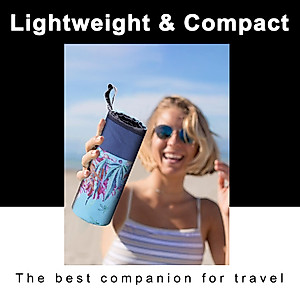 Microfiber Beach Towel Swim Pool Towel Quick Dry Compact Sand Free Toallas de Playa Pink Cute Women Birthday Gift Mom Wife Sister Her Boss Friend Appreciation Thank You Retirement Honeymoon Trip