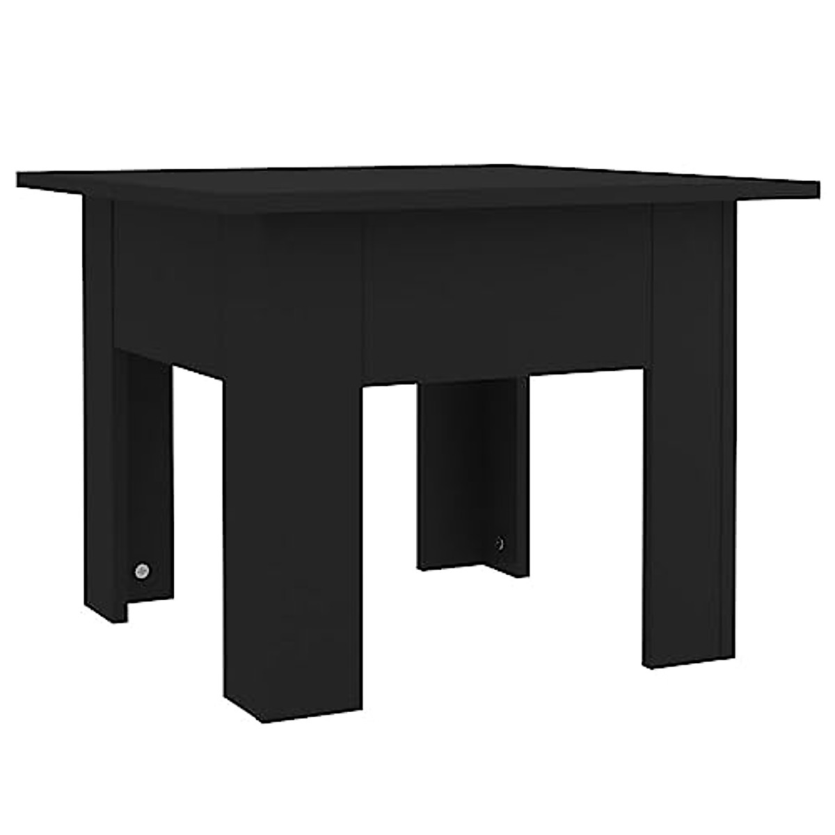 UTSRABFA Living Room Table Coffee Table Storage Tables Console Table Black 21.7"x21.7"x16.5" Engineered Woodfor Living Room,Home,Office,Living Meeting Room