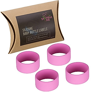 Custom Baby Bottle Labels for Daycare Pink Blue or Orange 4 Pack Sippy Cup Labels Personalized Bands