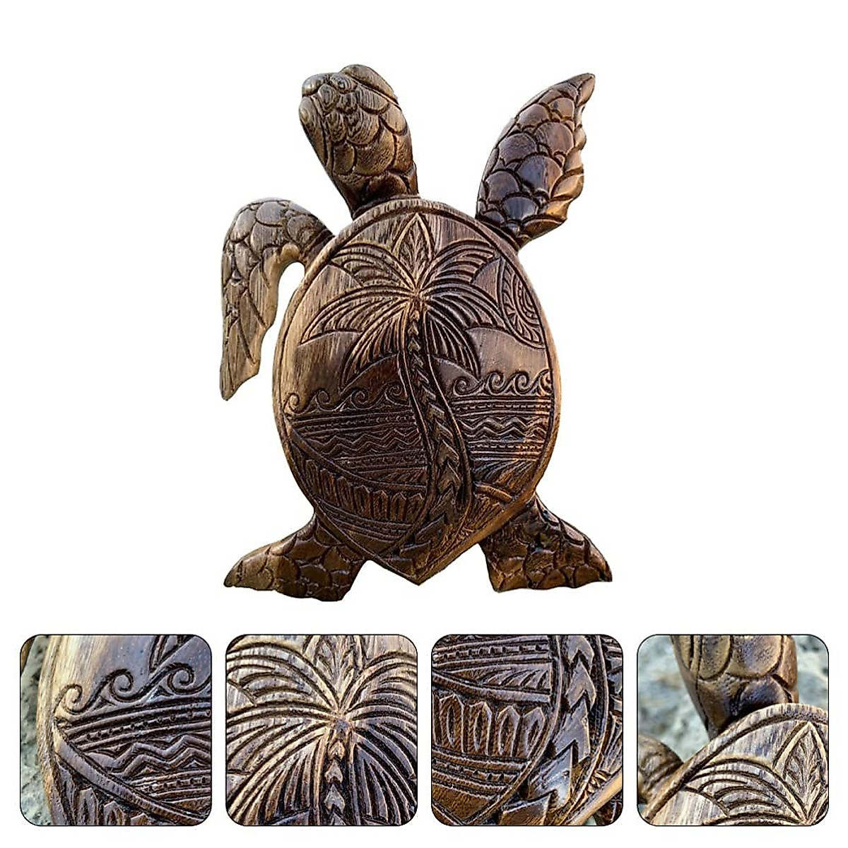 Resin Turtle Figurines Tabletop Animal Decorations Sea Turtle Statues Toys for Fairy Garden Supplies Desktop Centerpieces