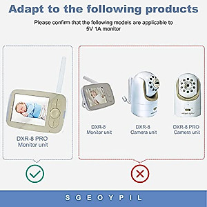 SGEOYPIL 5V Charger for Monitor Unit, Safety Power Cord Compatible with Infant Optics Baby Monitor DXR-8 PRO Replacement Original Monitor Adapter Charger Cable —— Not Fit Camera or DXR-8 and Motorola