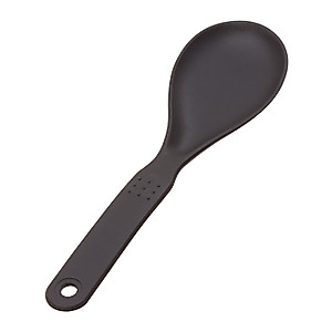Crestware Nylon Rice Spoon, 10", Black