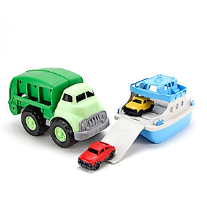 Green Toys Ferry Boat and Recycling Truck Bundle