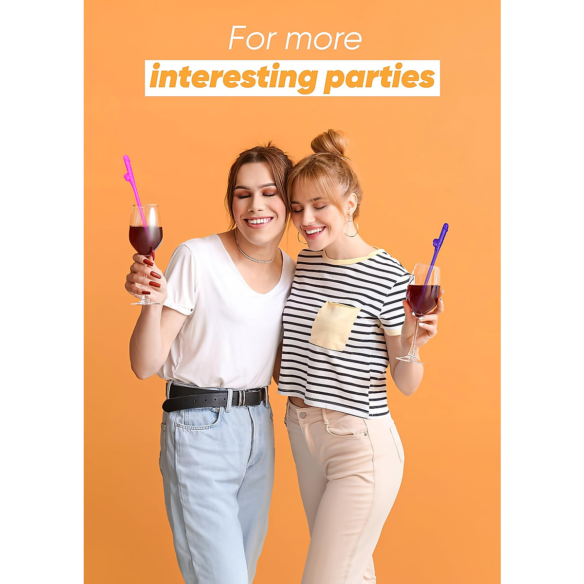 Penis Straws Party 12 pcs Pack, Willy Penis Decorations Bachelorette Party Straws Naughty Bridal Drinking Games, Funny Drinking Straws, Crazy Straws Bride