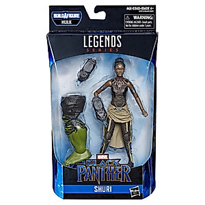 Marvel Legends Series Black Panther Shuri 6" Collectible Action Figure Toy for Ages 6 & Up with Accessories & Build-A-Figurepiece