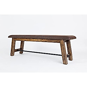 Jofran Cannon Valley Dining Bench, 56" W X 15" D X 19" H, Finish, (Set of 1)
