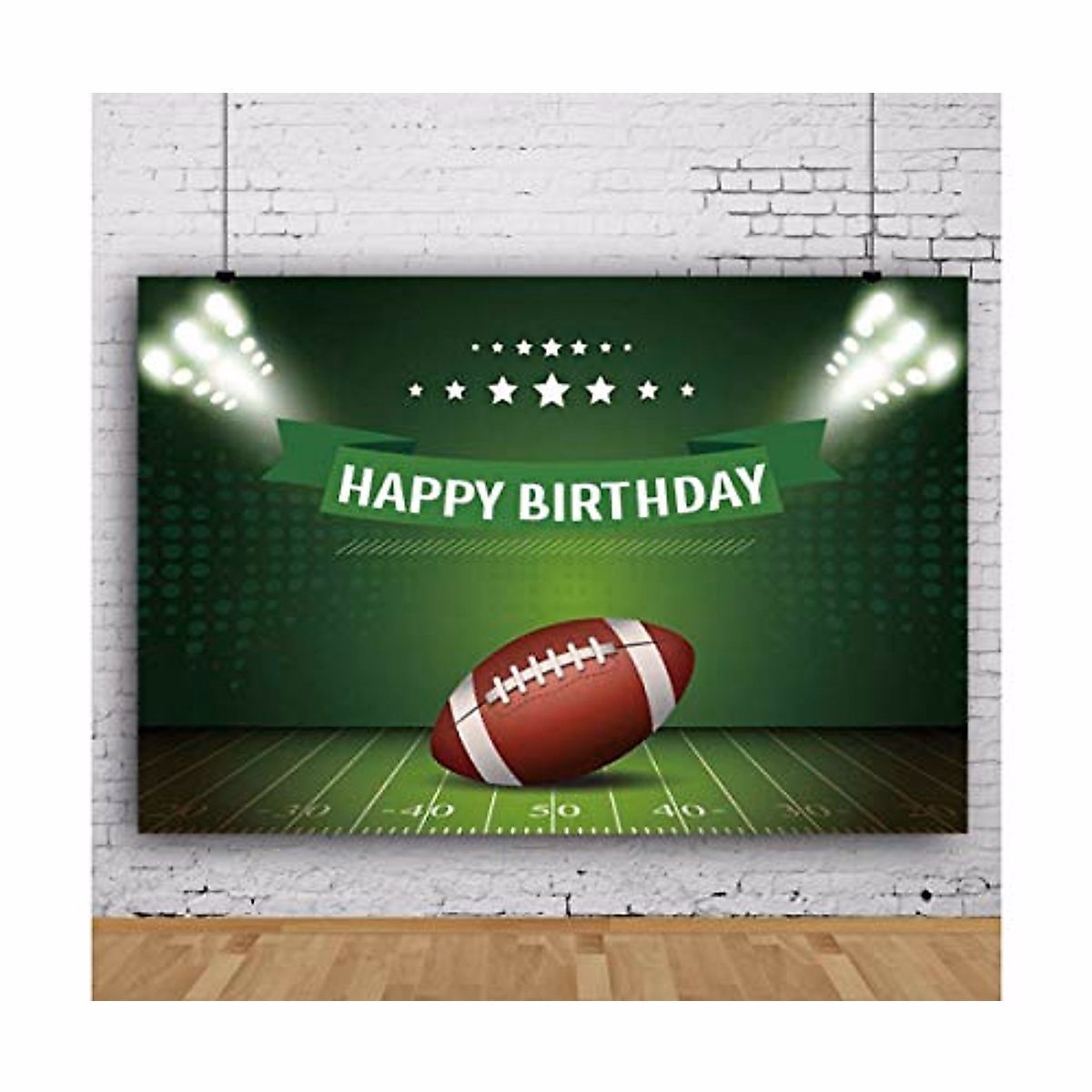 Football Party Decorations, Football Banner for Birthday Party Decorations, Fantasy Football Theme Birthday Photo Props Backdrop for Boy's American Football(5X3ft)