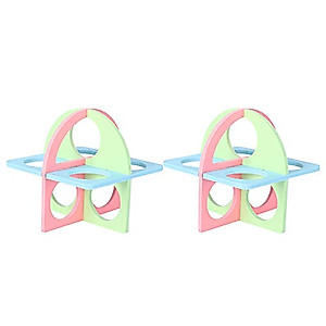 2PCS Pet Hamster Fitness Circle Toys Funny Hamster Playthings (Random Color) Funny Toys